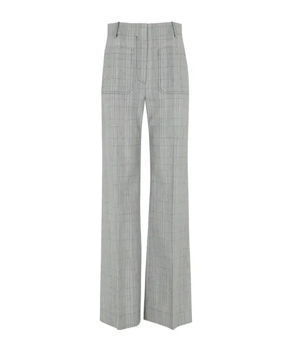 Victoria Beckham Pinstriped Straight-leg Trousers