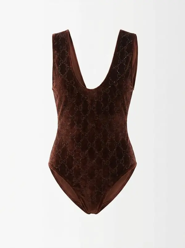 Gucci Gg Embellished Bodysuit