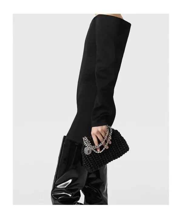Stella McCartney Off-shoulder Long-sleeve Mini Dress