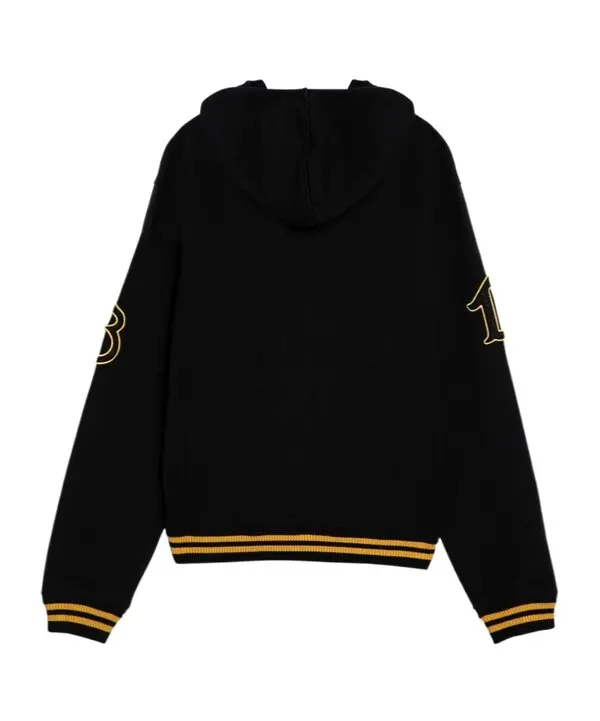 Prada Logo Zip-up Hoodie