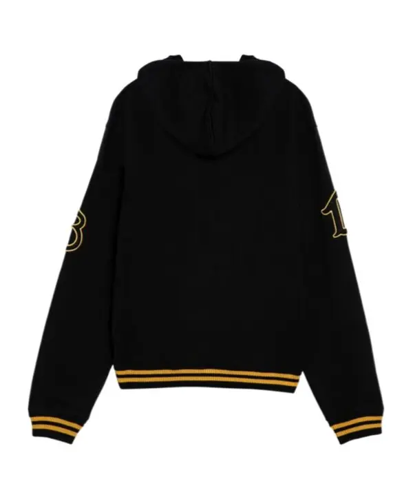 Prada Logo Zip-up Hoodie