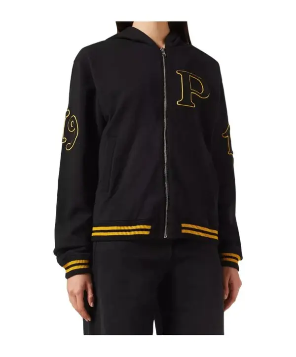 Prada Logo Zip-up Hoodie