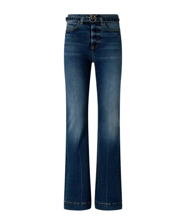 Pinko Belted Logo Jeans
