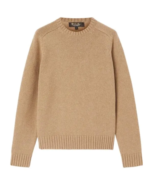 Loro Piana Parksville Crewneck Jumper - Gold