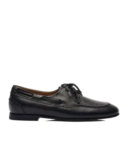 SCAROSSO Ginevra Lace-up Loafers - Black