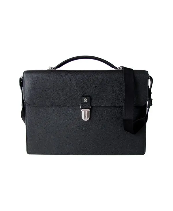 Dunhill Logo Briefcase - Black