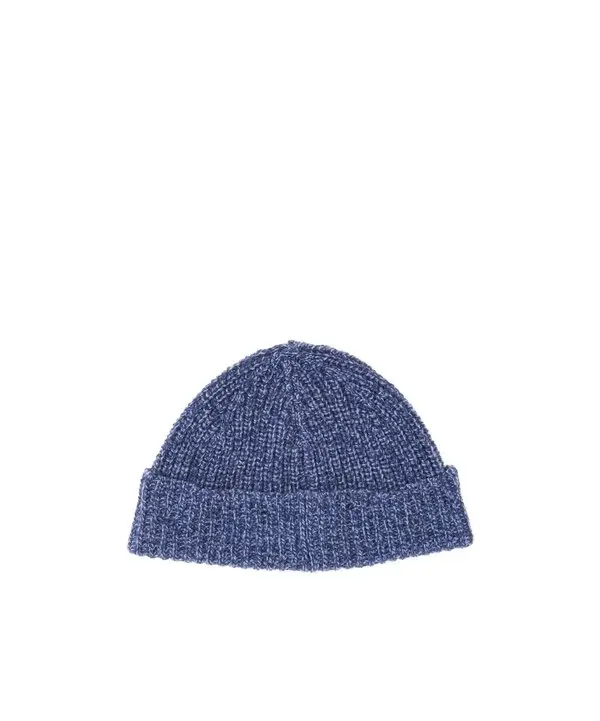 Marni Logo Embroidered Beanie - Blue