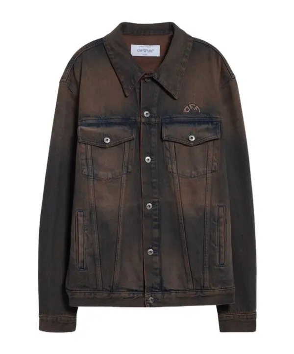 Off-White Overdyed Denim Skate Jacket - Black