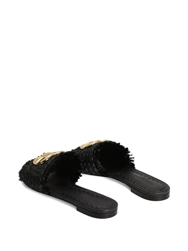 Dolce & Gabbana Logo Slides - Black