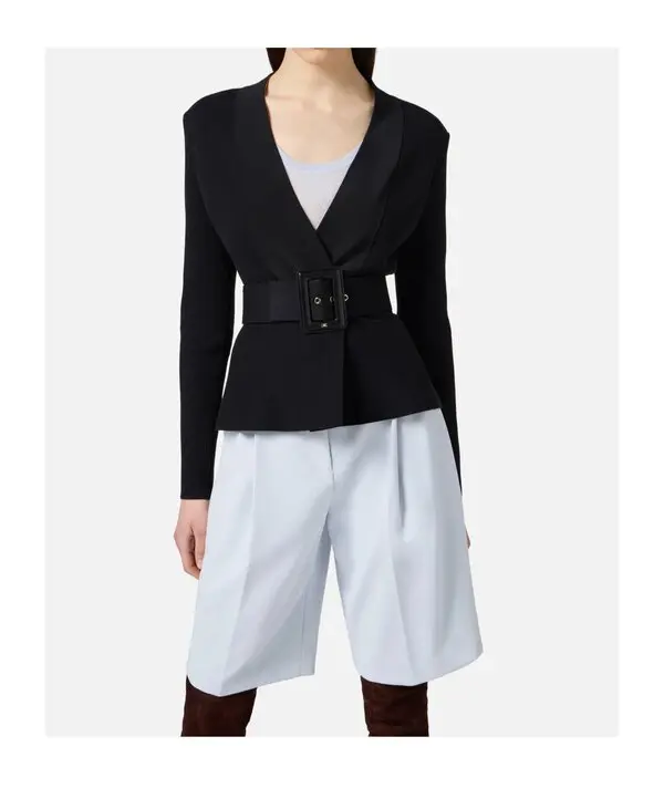 Elisabetta Franchi Belted Tricot Jacket