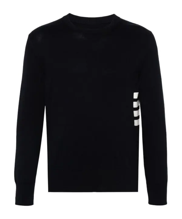 Thom Browne Four Bar Knitted Pullover