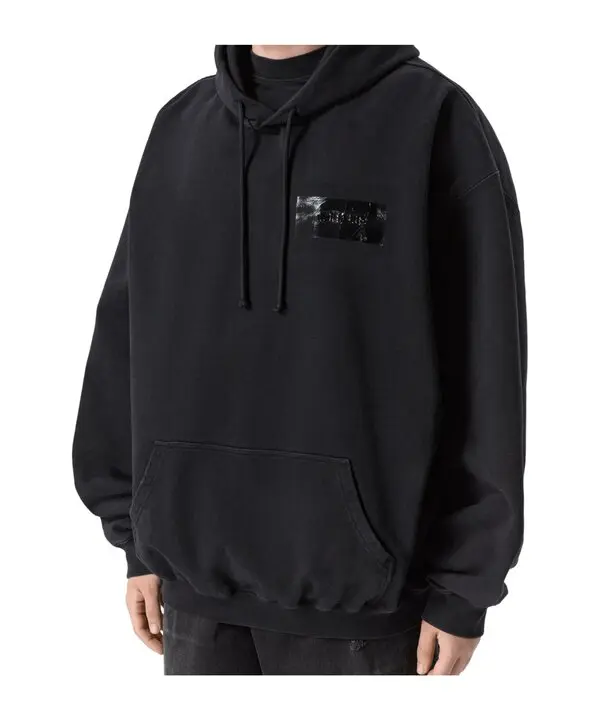 Vetements Long-sleeve Logo-patch Hoodie