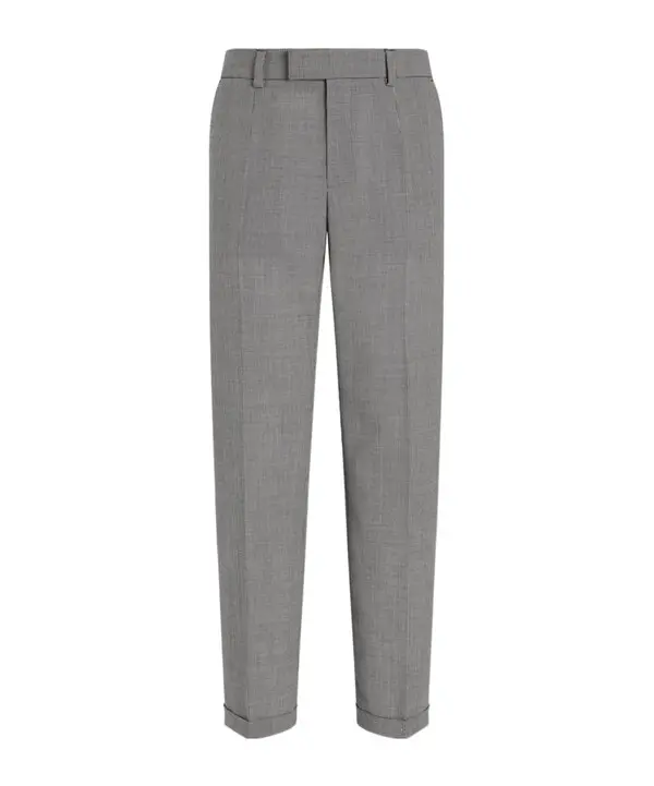 Dolce & Gabbana Tailored Houndstooth Trousers - Gray