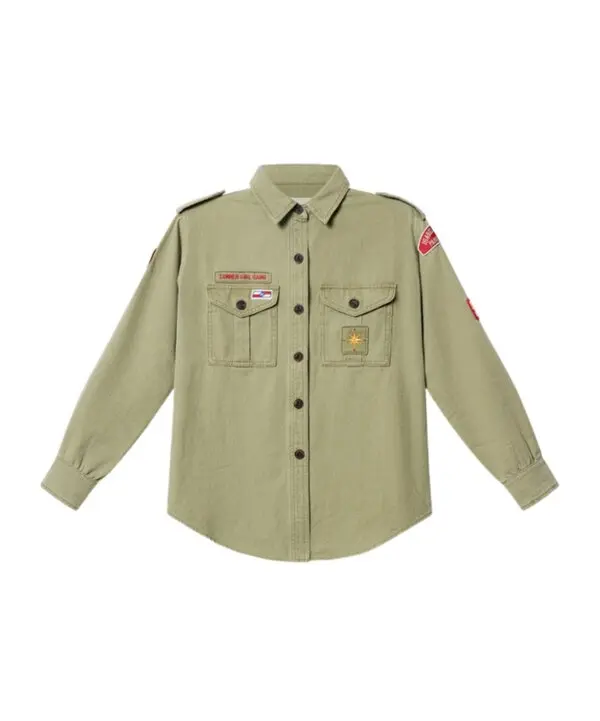 Isabel Marant Étoile Umberta Cotton Twill Overshirt With Patches - Khaki