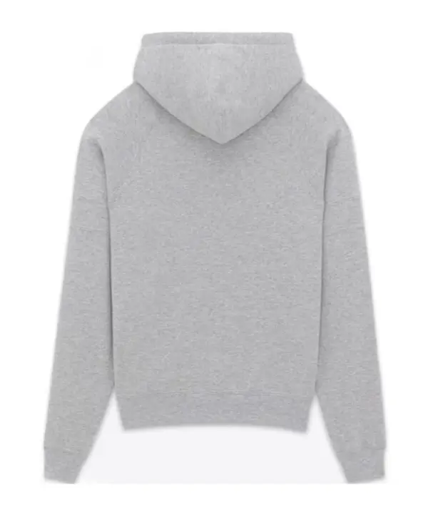 Saint Laurent Logo Embroidered Drawstring Hoodie