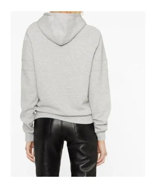 Saint Laurent Logo Embroidered Drawstring Hoodie