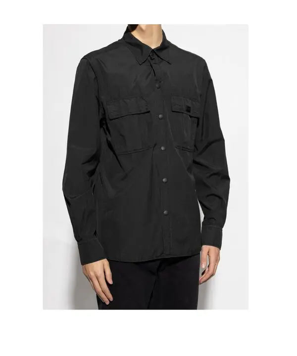 Dolce & Gabbana Dolce Gabbana Logo Plaque Shirt - Black