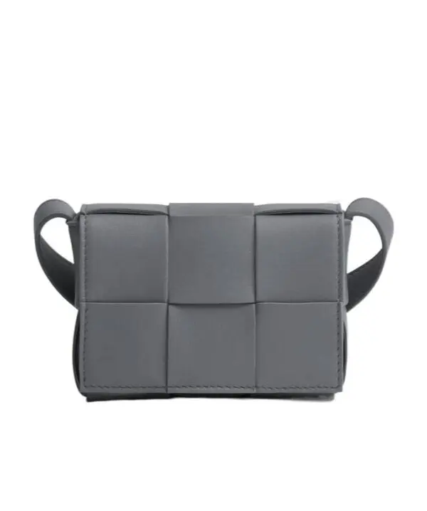 Bottega Veneta Woven Leather Cross-body Bag - Lightning Ash