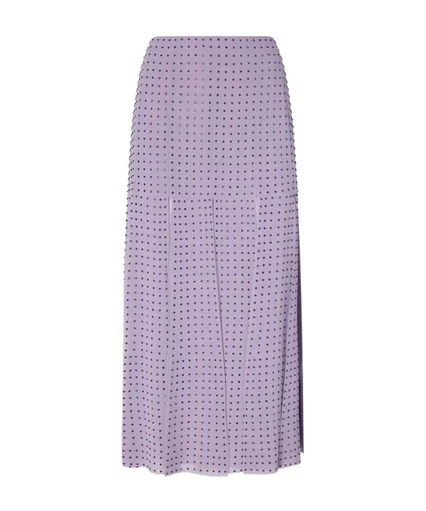 Pinko Embellished Midi Skirt - Purple