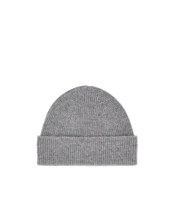 Zegna Ribbed Knit Beanie - Gray