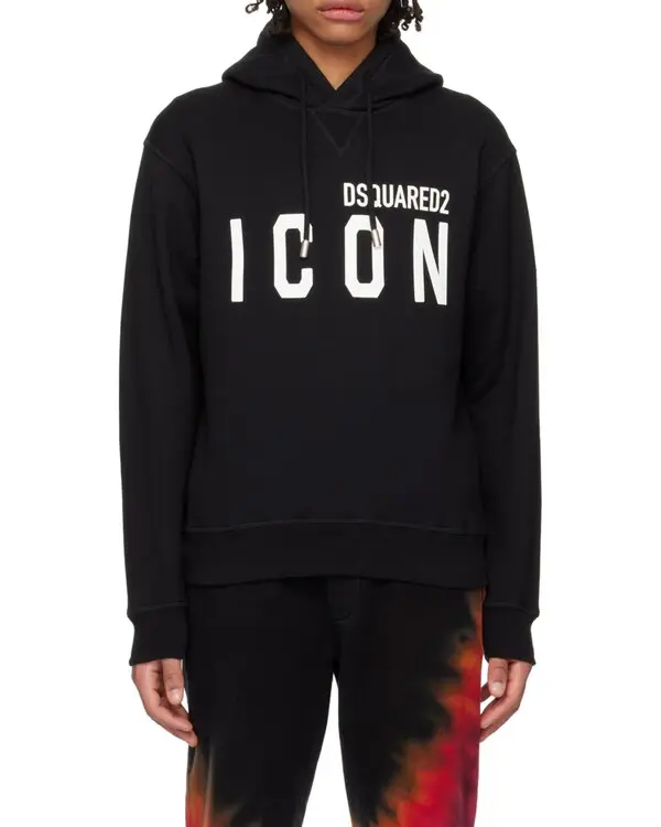 Dsquared2 Icon" Logo Print Hoodie - Black