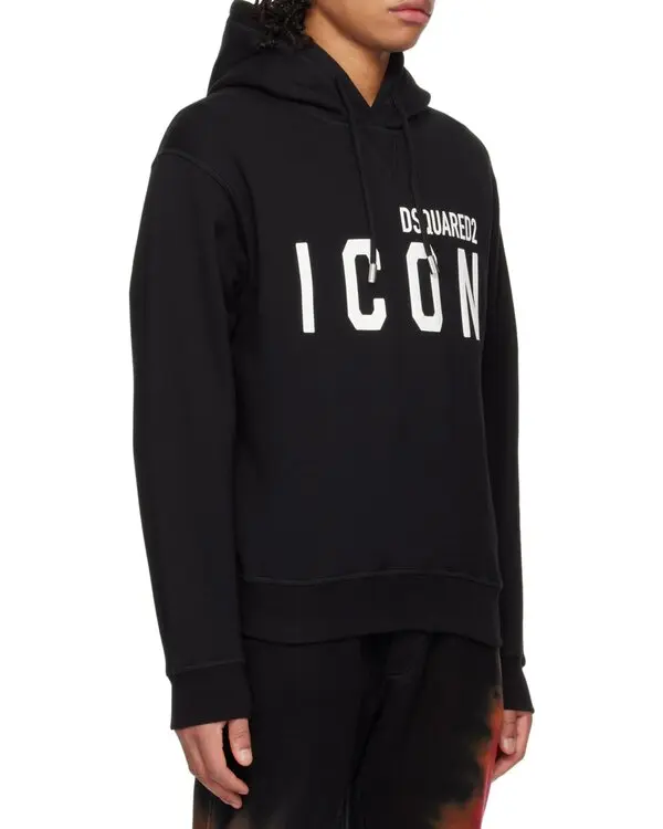 Dsquared2 Icon" Logo Print Hoodie - Black