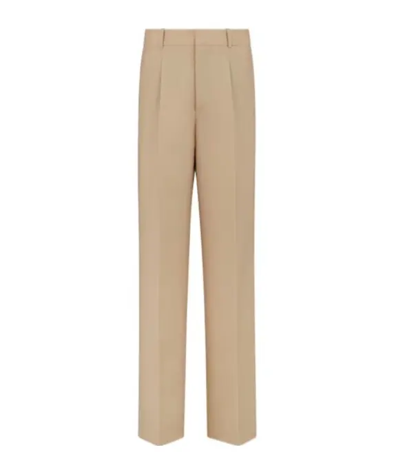Dior Wide-leg Tailored Pants - Beige