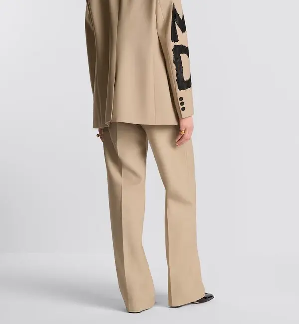 Dior Wide-leg Tailored Pants - Beige