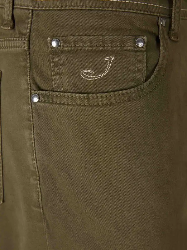 Jacob Cohen Embroidered Jeans - Green