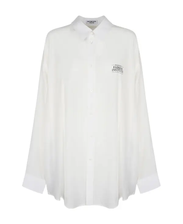Balenciaga Fashion Institute Long-sleeve Shirt - White