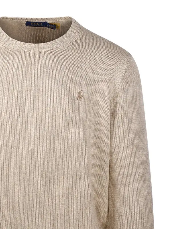 Polo Ralph Lauren Embroidered Crewneck Jumper - Nude