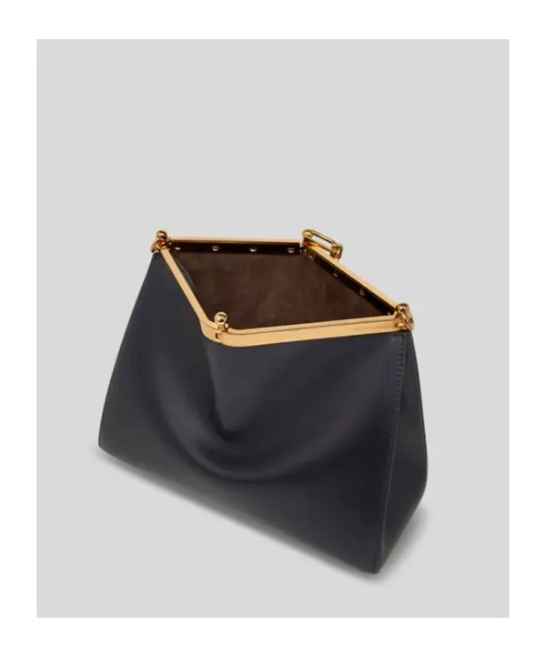 Etro Log Charm Medium Vela Shoulder Bag - Blue
