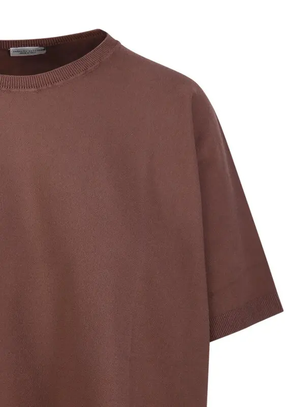 ROBERTO COLLINA Short Sleeve Crewneck T-shirt - Red