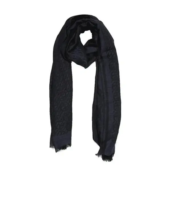 Emporio Armani Logo Scarf - Black