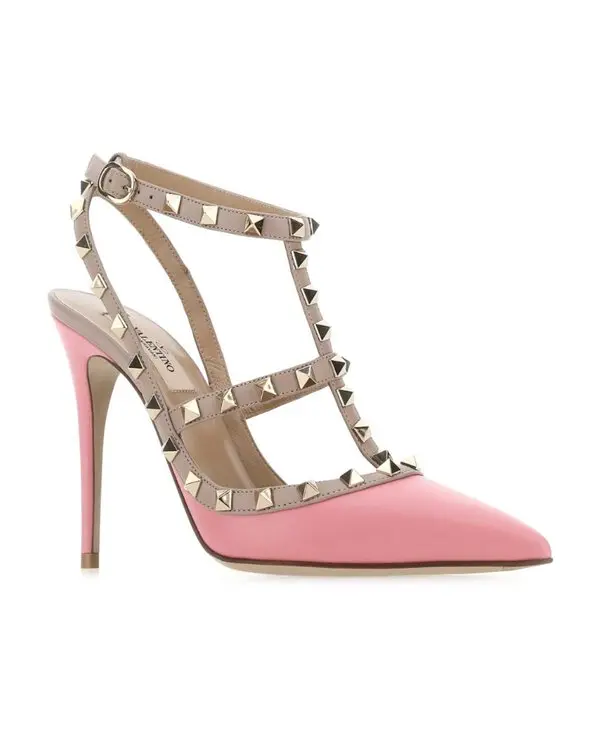 Valentino Garavani Rockstud Pointed Toe Pumps - Nude
