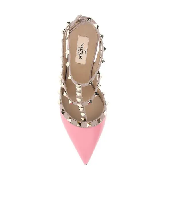 Valentino Garavani Rockstud Pointed Toe Pumps - Nude