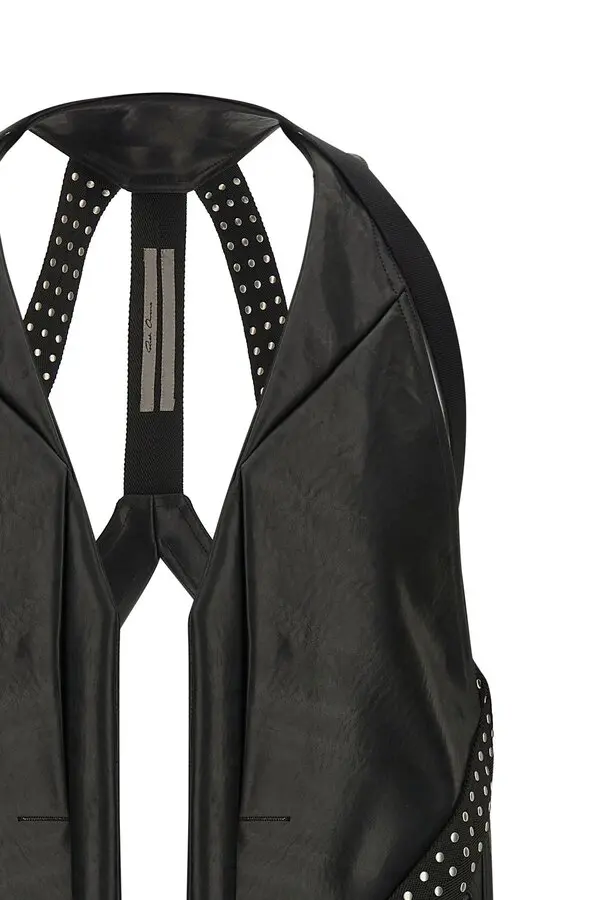 Rick Owens Temple Zip Detailed Vest