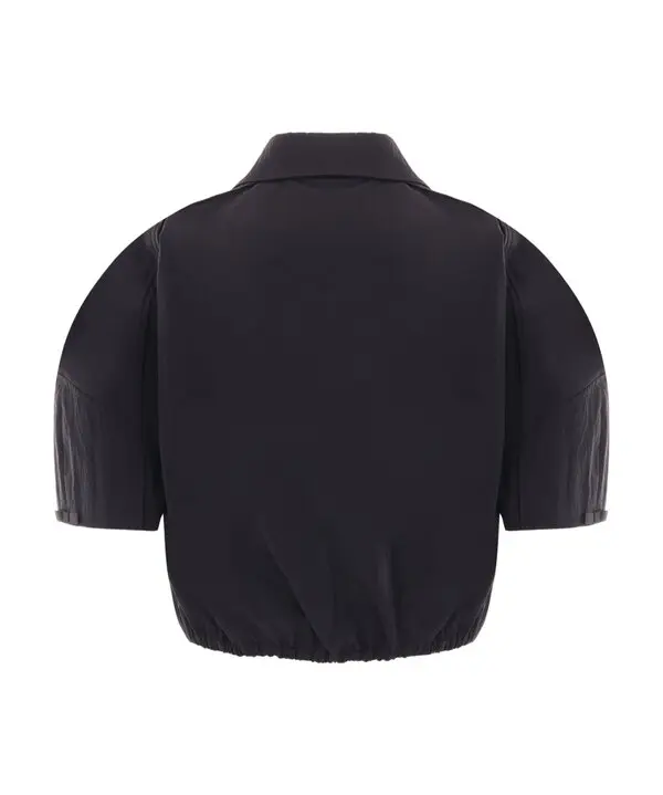 Elisabetta Franchi Cropped Shirt With Elasticated Hem