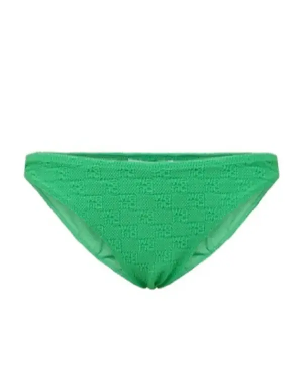 Alexander Wang Textured Logo Bikini Bottoms - Green