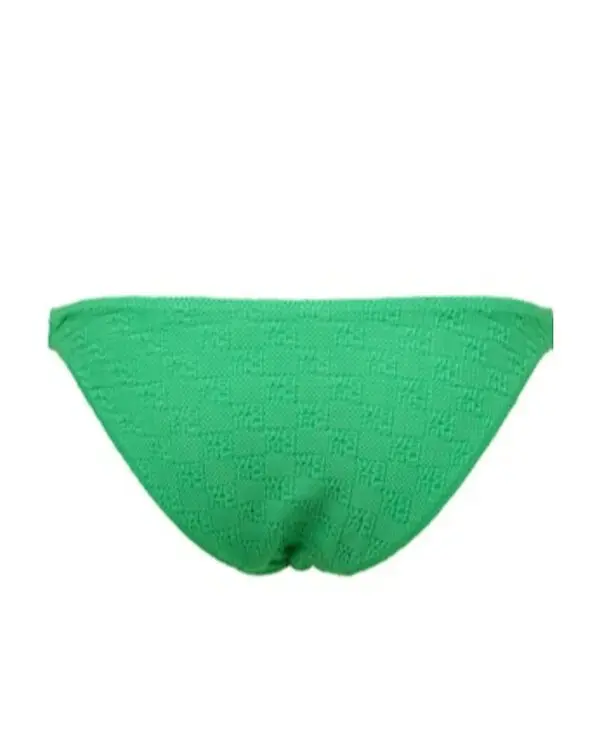 Alexander Wang Textured Logo Bikini Bottoms - Green