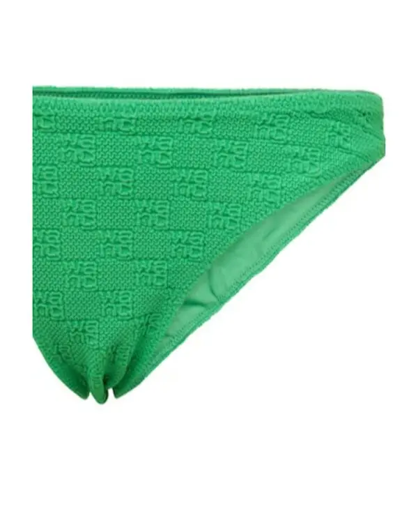 Alexander Wang Textured Logo Bikini Bottoms - Green