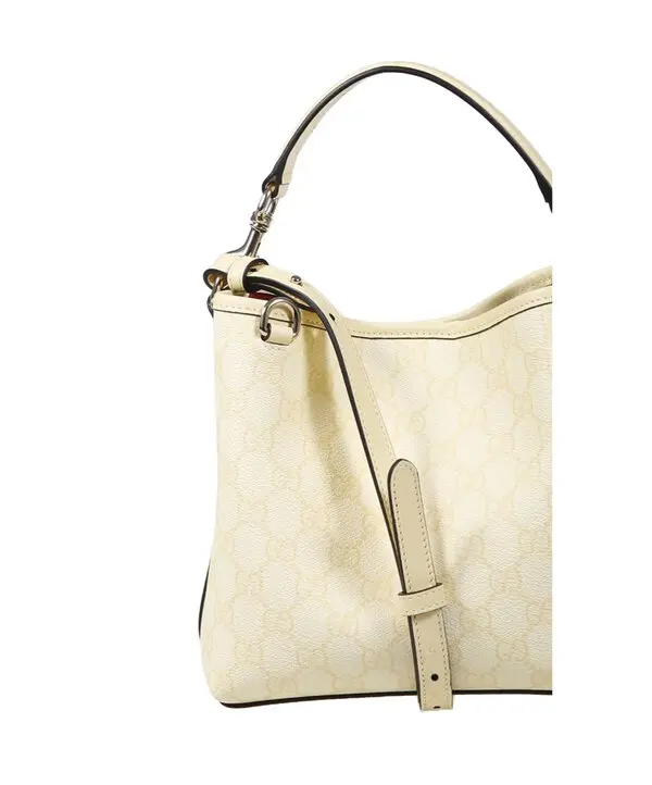 Gucci Gg Emblem Small Bucket Bag - Nude