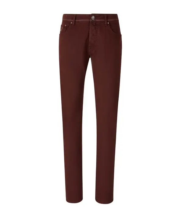 Jacob Cohen Embroidered Jeans - Brown