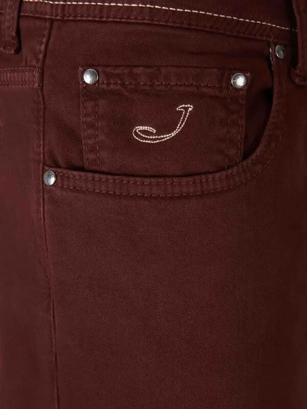 Jacob Cohen Embroidered Jeans - Brown