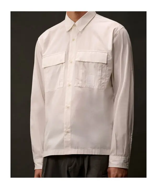 C.P. COMPANY Series Long Sleeve Shirt - White