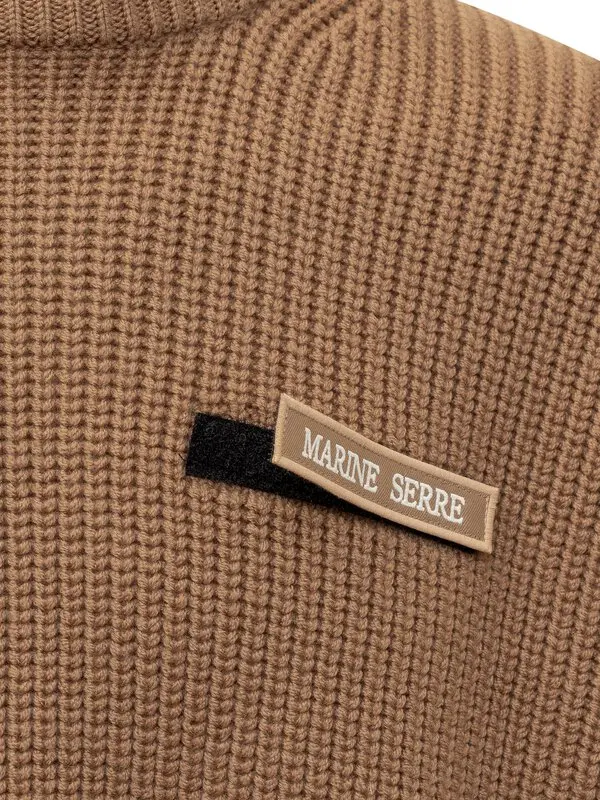 MARINE SERRE Fisherman Logo Patch Knitted Sweater