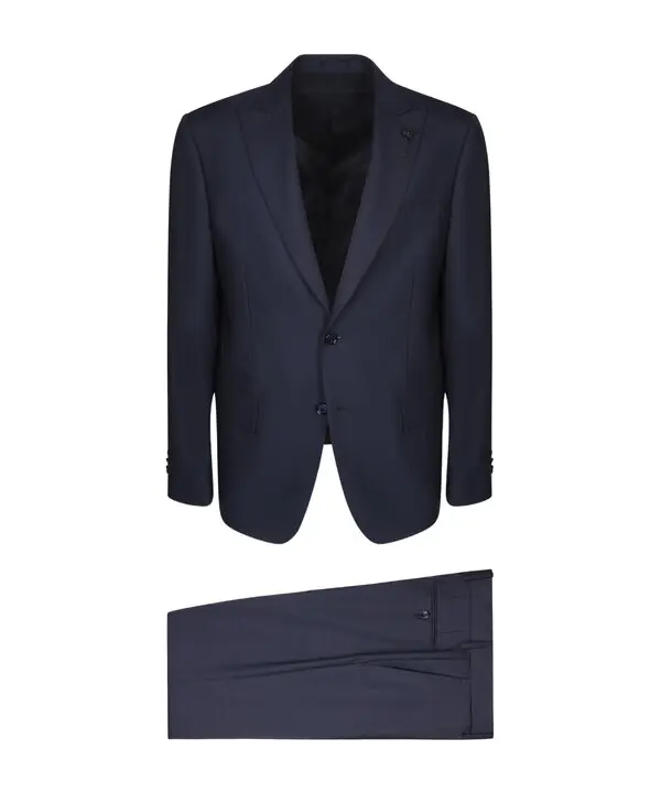LARDINI Single-breasted Tailored Suit - Black