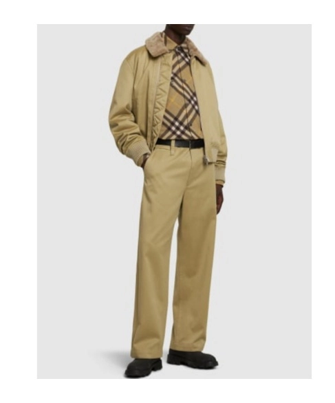Burberry Cotton Straight Casual Trousers