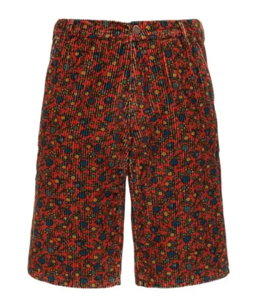 ERL Printed Corduroy Shorts - Multicolour