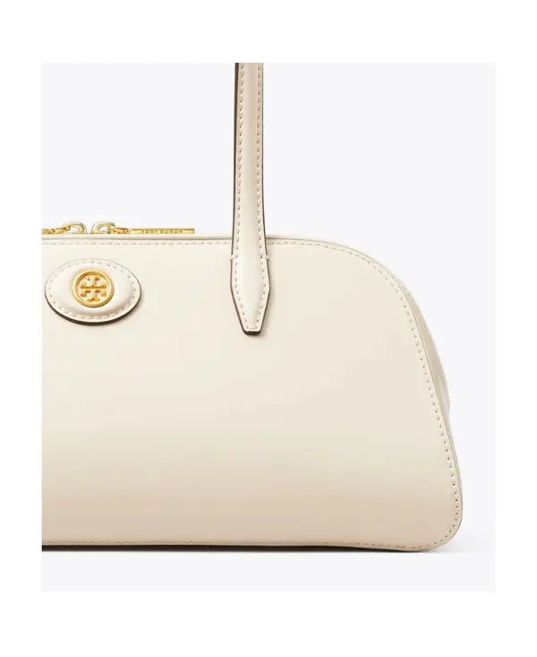 Tory Burch Small Robinson Shoulder Bag - Nude
